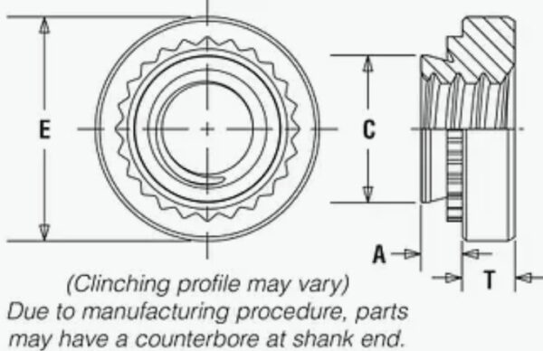 Låsemøtrik M4 S-RTM4-1ZI